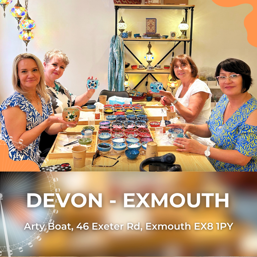 Mosaic Art Workshops in Devon - Exmouth – Mosaic Art Studio UK